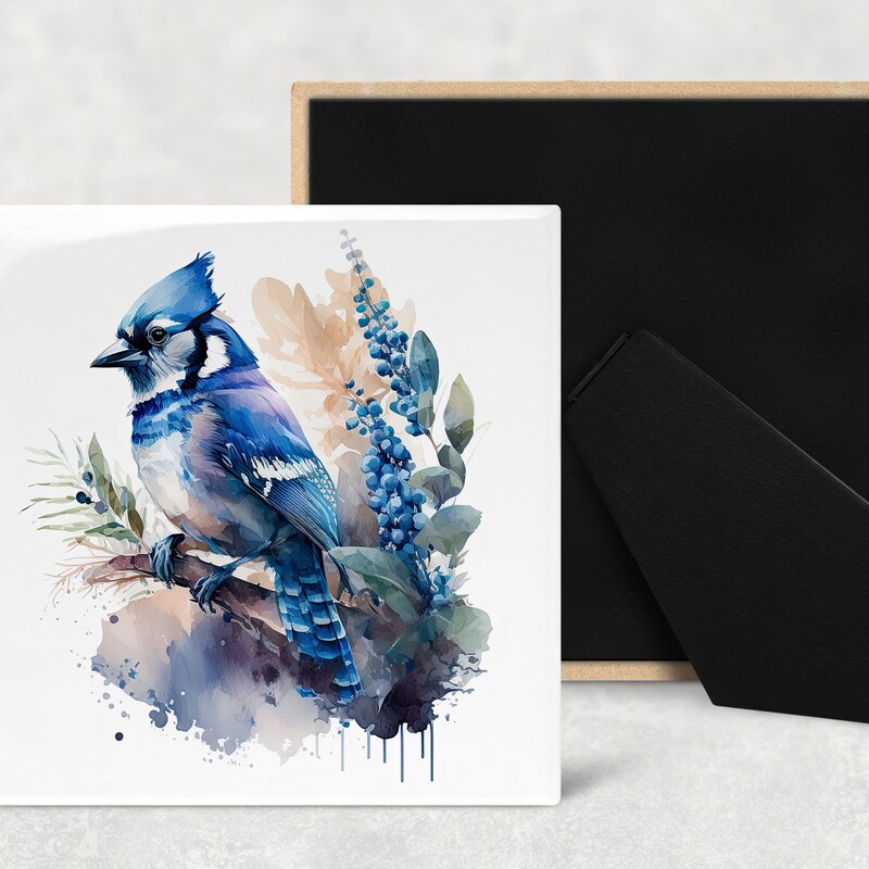Blue Jay Art - Etsy