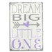 Dream Big Little One Wood Sign Girls Nursery Sign Boys Nursery | Etsy