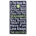 Personalized Seahawks Team Sign Sports Sign Family Rules Sign Seahawks ...