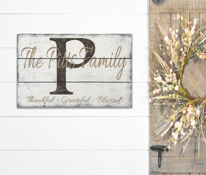 Rustic Personalized Sign Name Sign Family Name Sign - Etsy