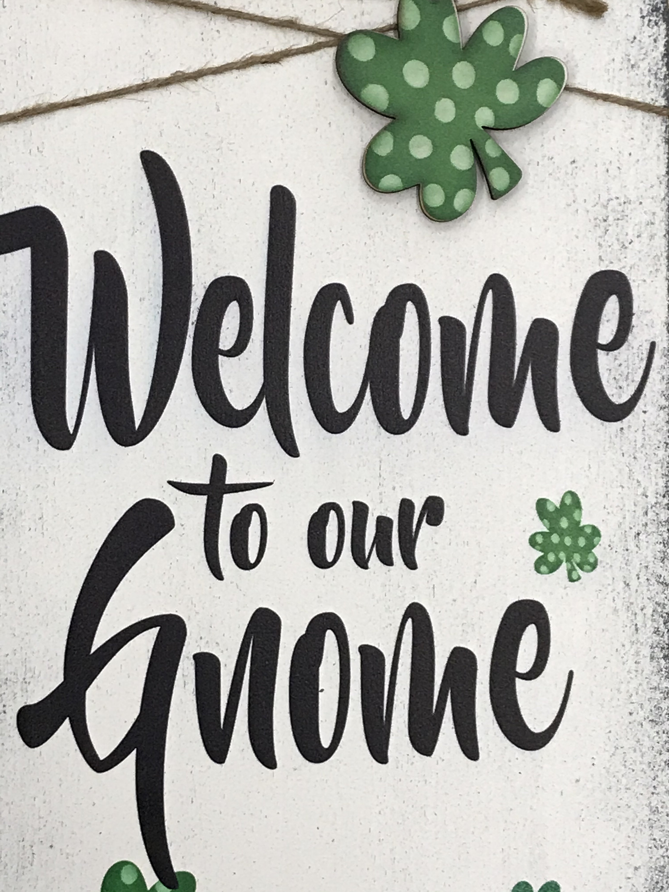 St. Patricks Day Decor Gnome Sign Welcome Sign Farmhouse | Etsy