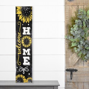 Welcome Home Sign | Sunflower Sign | Porch Sign | Welcome Sign ...