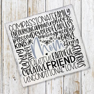 Mothers Day | Gift for Mom | Mom Subway Art | Farmhouse Decor ...