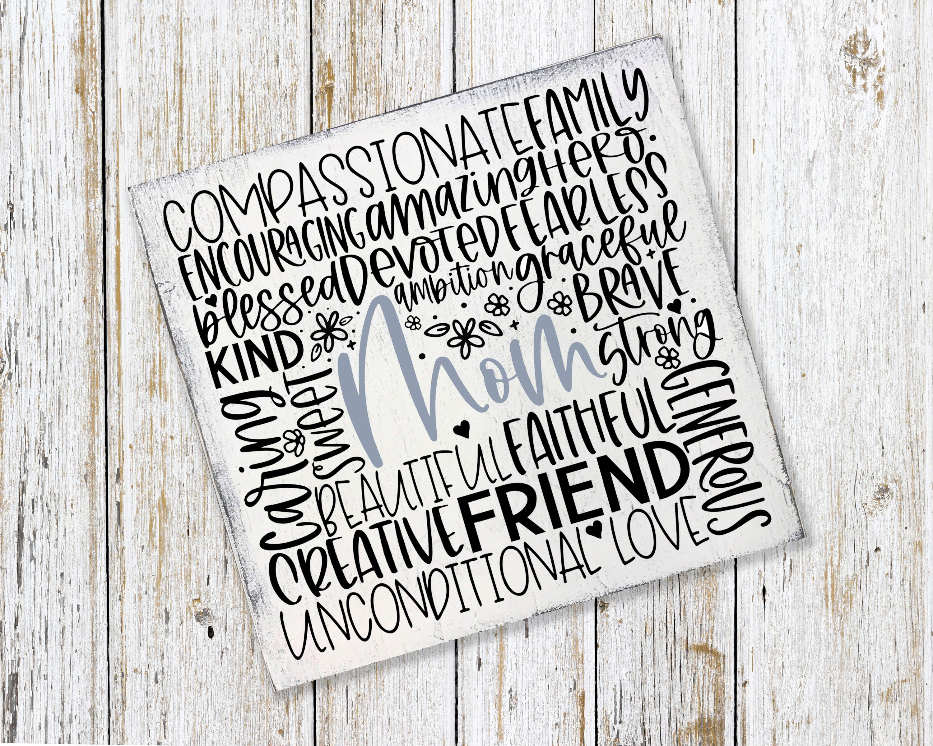 Mothers Day | Gift for Mom | Mom Subway Art | Farmhouse Decor ...