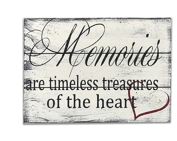 Memories Are Timeless Treasures of the Heart Wood Sign Wood - Etsy