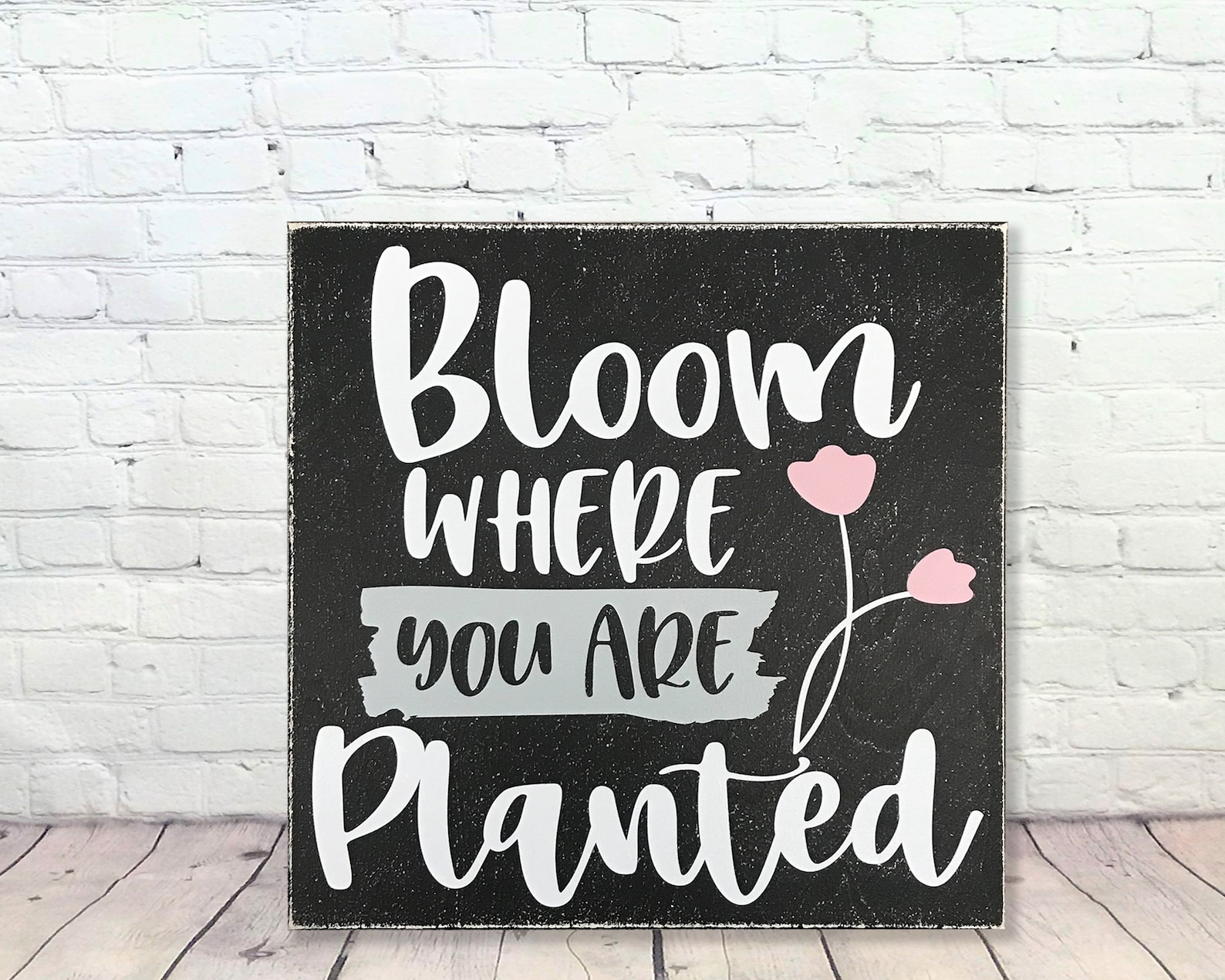 Spring Decor | Bloom Where You Are Planted | Farmhouse Decor | Rustic ...