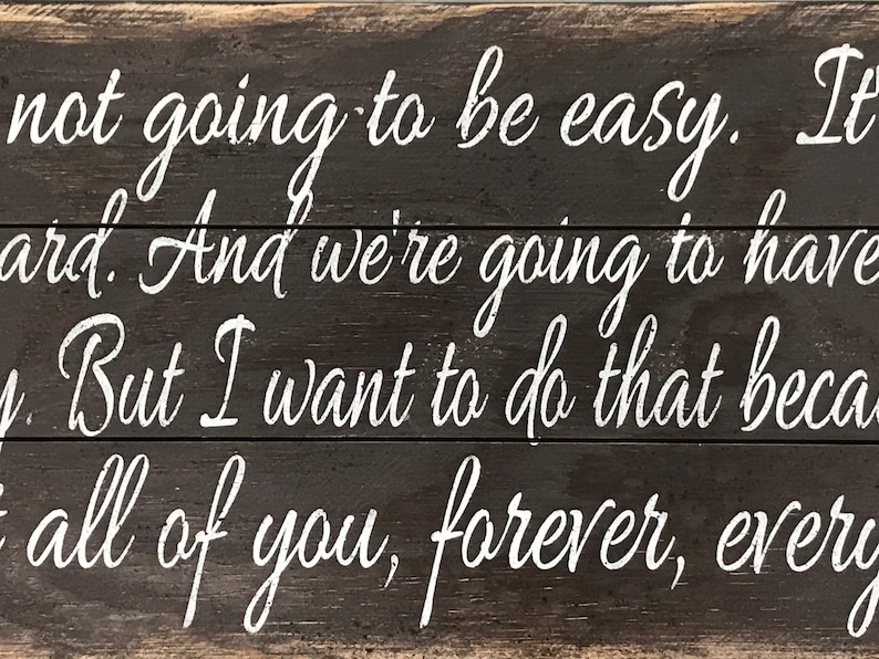 Rustic Wood Sign - the Notebook Quote Sign- Anniversary Gift - Gift for ...