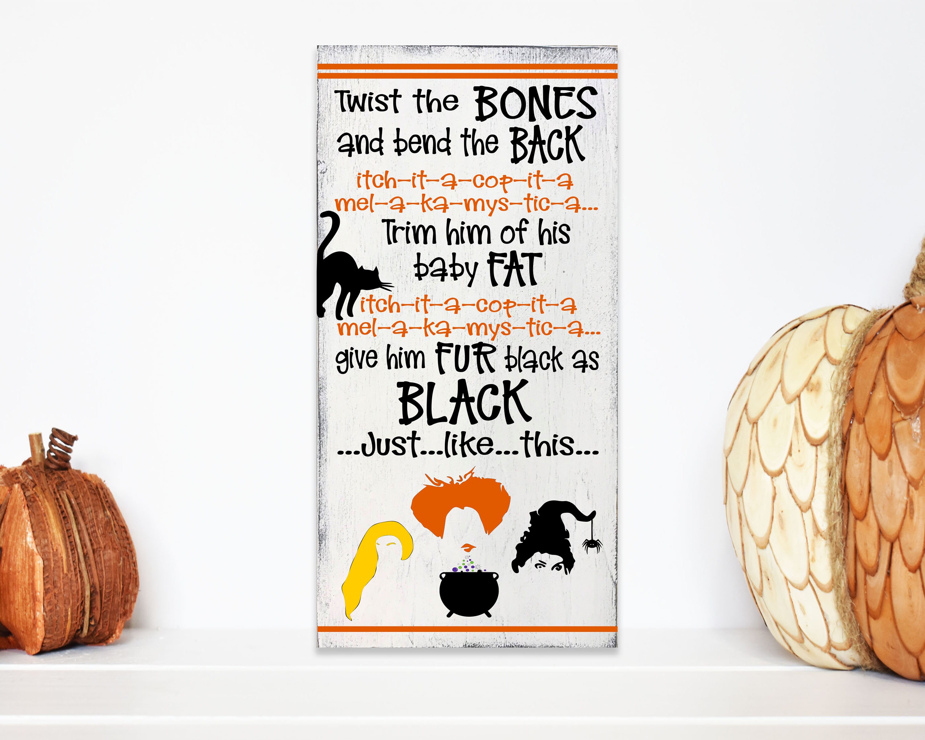 Halloween Decor - Hocus Pocus - Fall - Autumn - Wood Sign - Wallhanging ...