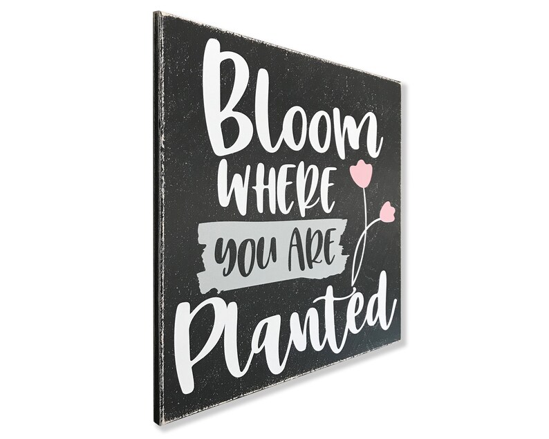 Spring Decor | Bloom Where You Are Planted | Farmhouse Decor | Rustic ...
