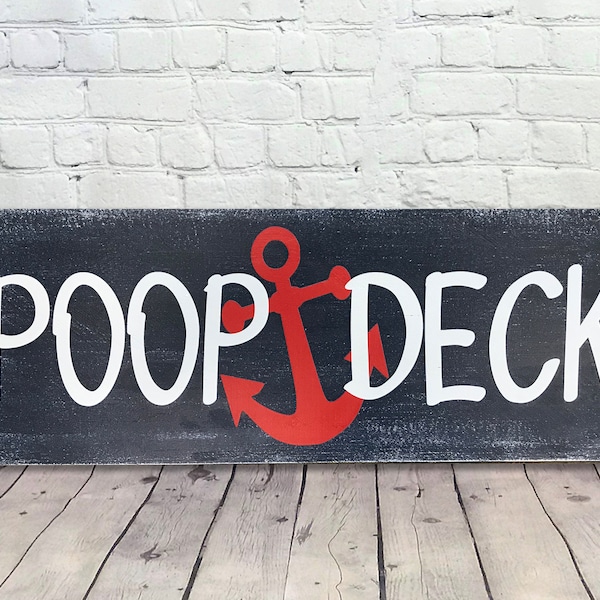Poop Deck Sign - Etsy