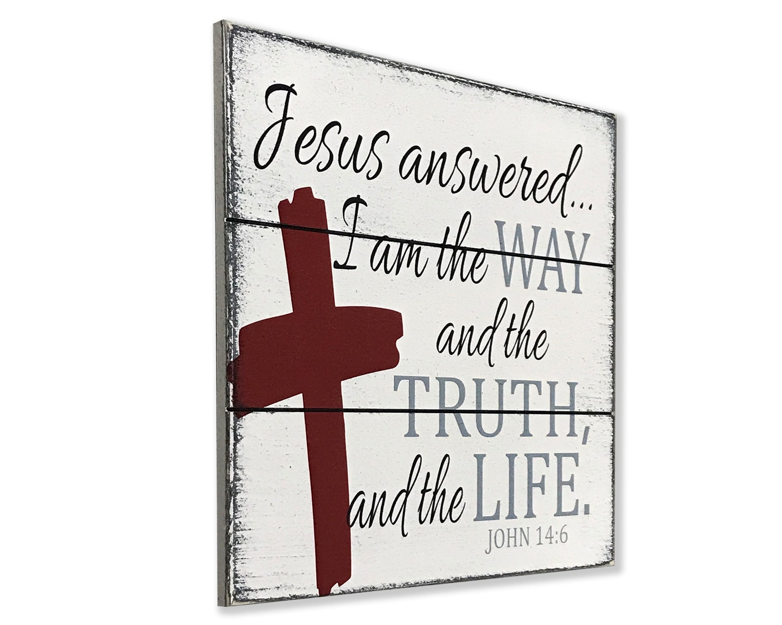 Christian Sign Wood Pallet Sign Christian Wall Decor - Etsy