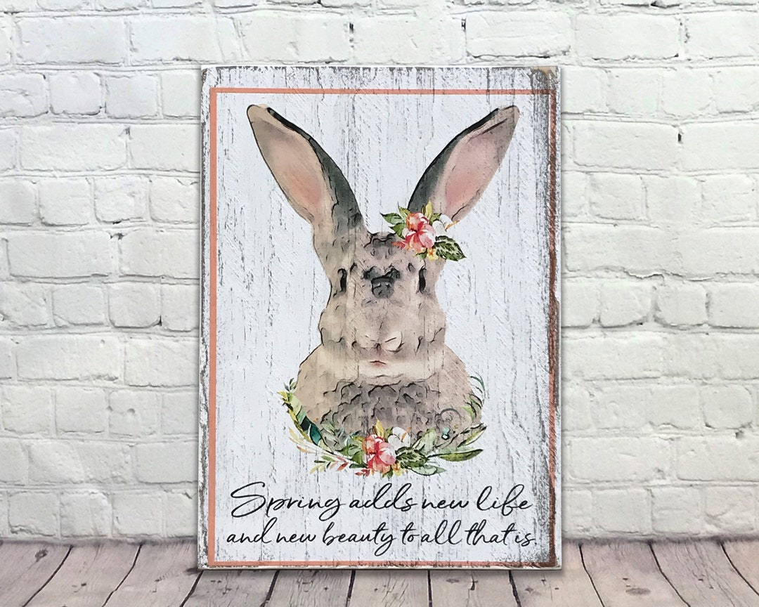 Spring Decoration | Spring Sign | Spring Decor | Bunny Decor | Spring ...