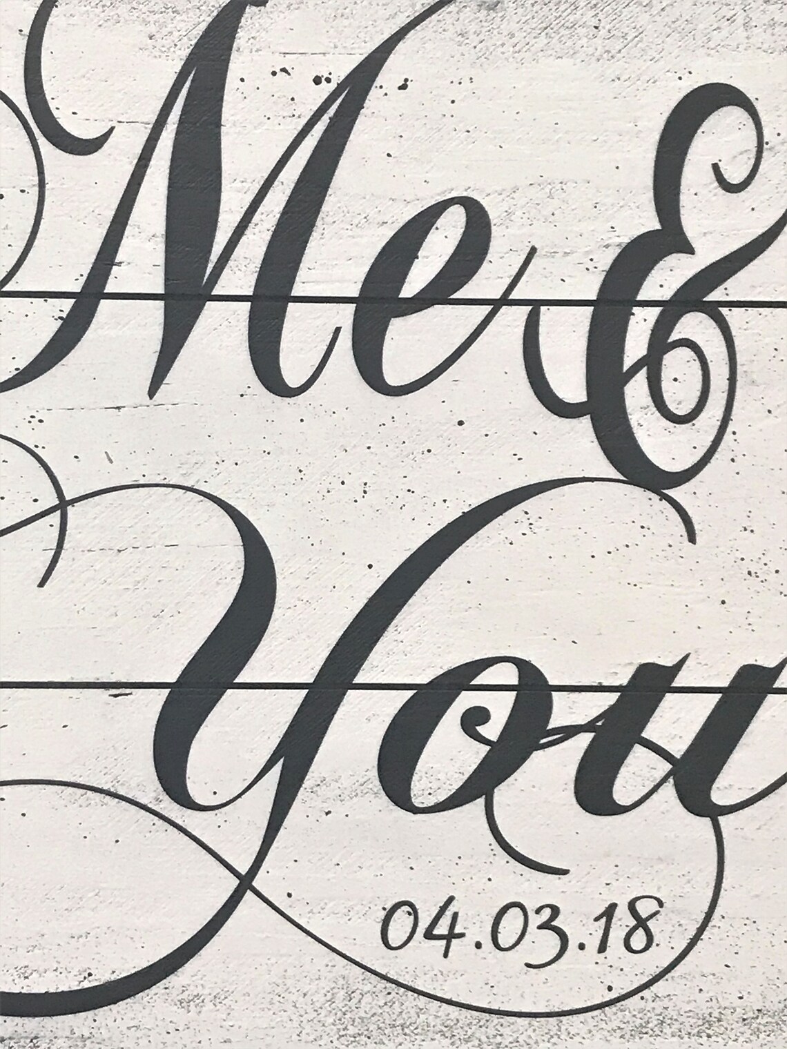 Custom Wall Decor - Me and You Wood Sign - Rustic Wedding - Anniversary ...