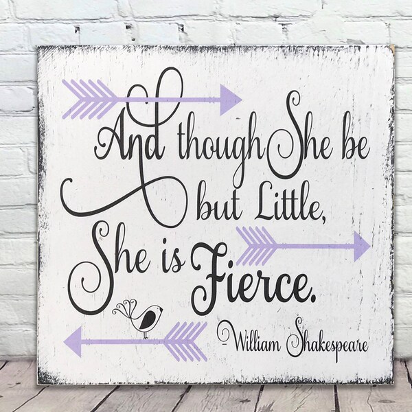 Though She Be but Little - Etsy
