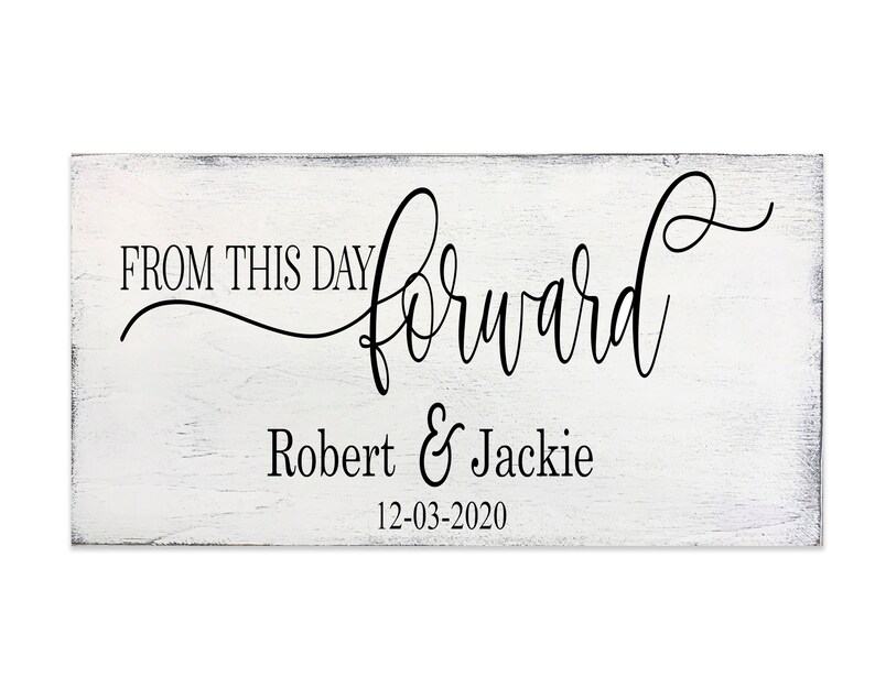Wedding Sign From This Day Forward Wedding Announcement - Etsy