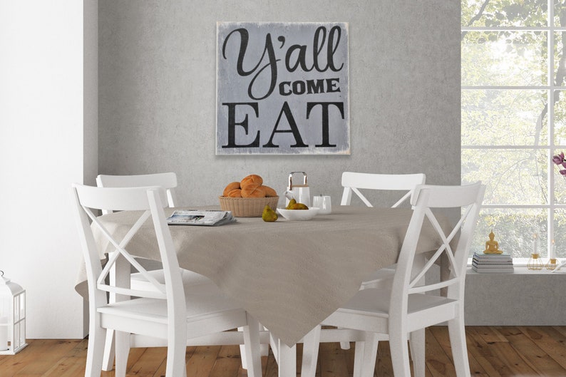 Y'all Come Eat Wood Sign Kitchen Sign Dining Room Sign - Etsy
