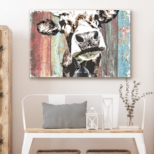 Cow Wall Art, Cow Print, Cow Wallhanging, Farmhouse Decor, Country ...