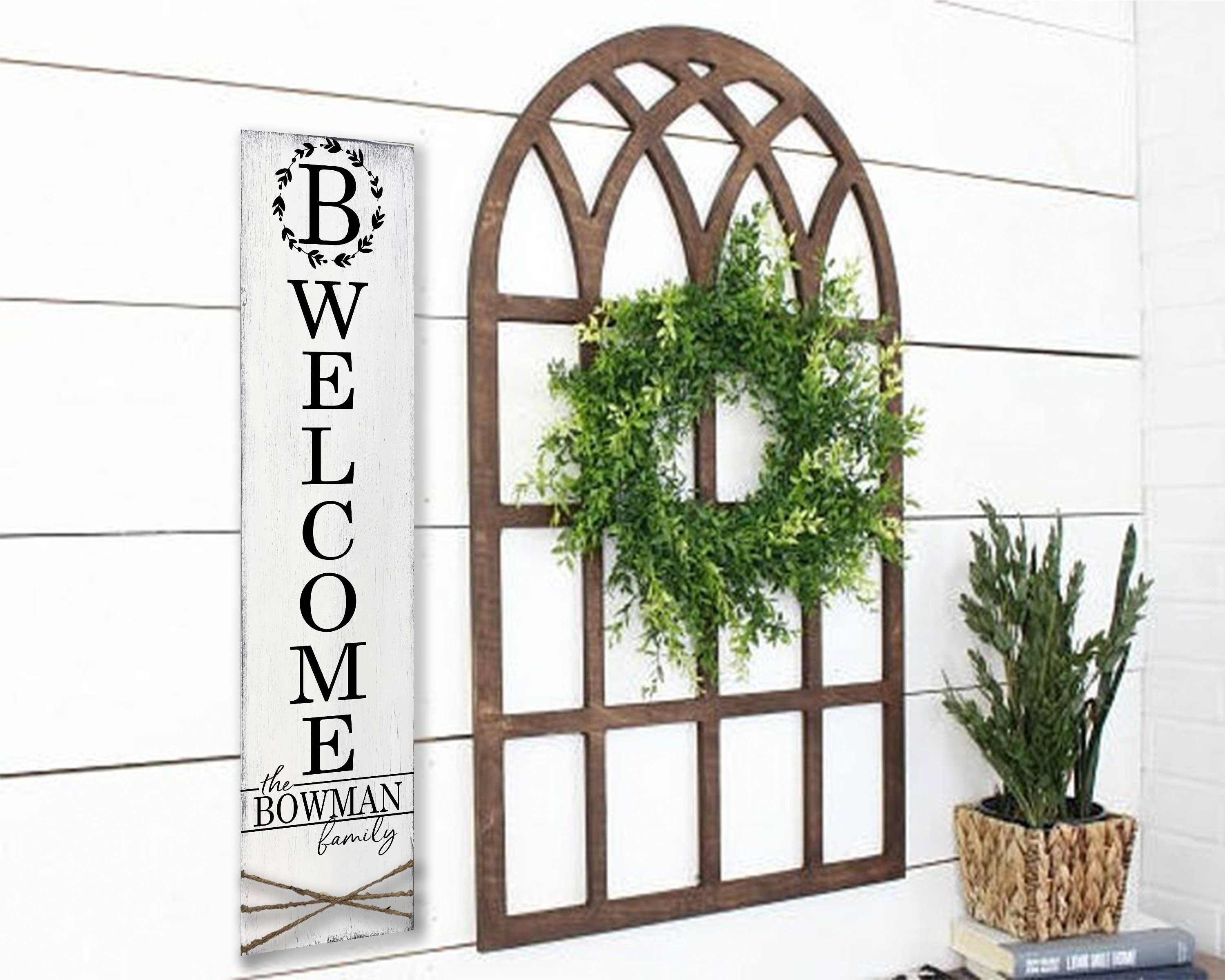 Porch Sign Name Sign Monogram Sign Farmhouse Decor - Etsy