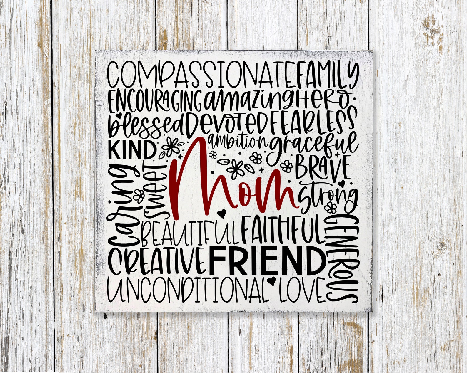Mothers Day | Gift for Mom | Mom Subway Art | Farmhouse Decor ...