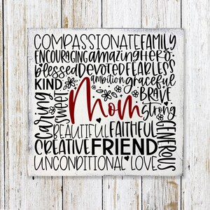 Mothers Day | Gift for Mom | Mom Subway Art | Farmhouse Decor ...