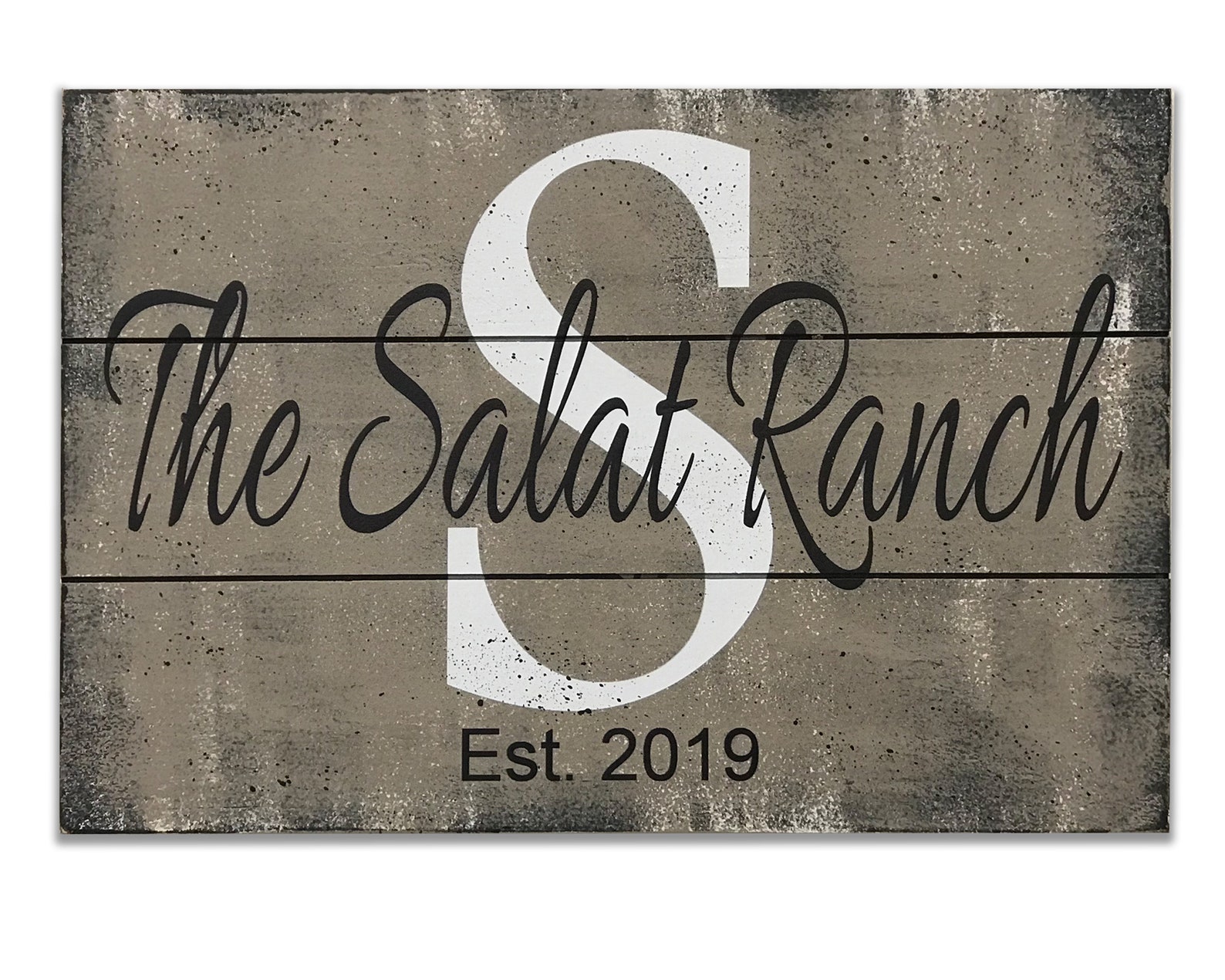 Ranch Home Decor Custom Name Sign Initial Sign | Etsy