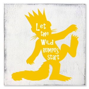 Let the Wild Rumpus Start Nursery Wallhanging Where the Wild Things Are ...