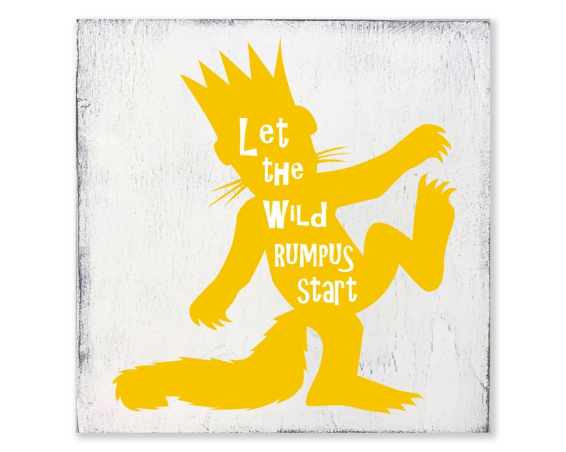 Let the Wild Rumpus Start Nursery Wallhanging Where the Wild Things Are ...
