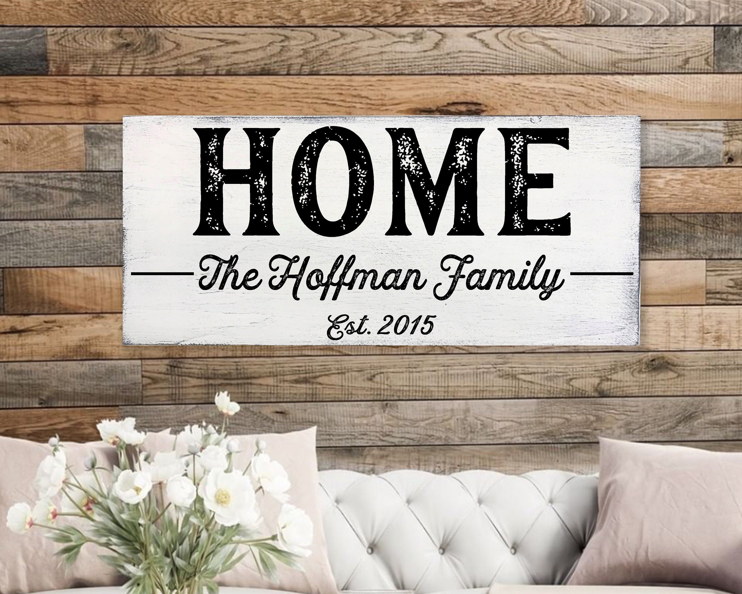 Personalized Name Sign Home Sign Family Name Sign | Etsy