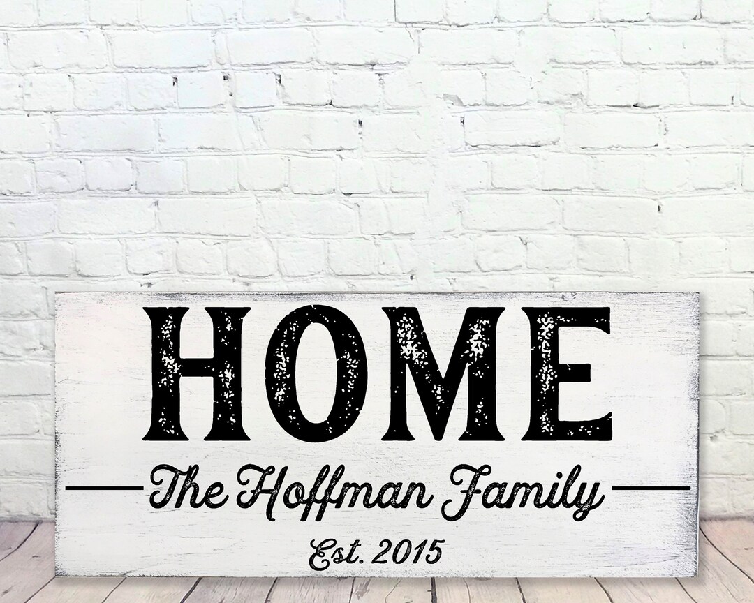 Personalized Name Sign | Home Sign | Family Name Sign | Farmhouse Decor ...