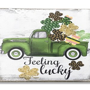 St. Patricks Day Decor | Feeling Lucky | Vintage Truck | Spring ...