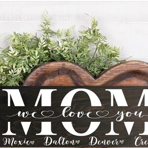 Mothers Day Gift | Gift for Mom | Personalized Sign | Wood Sign | Mom ...