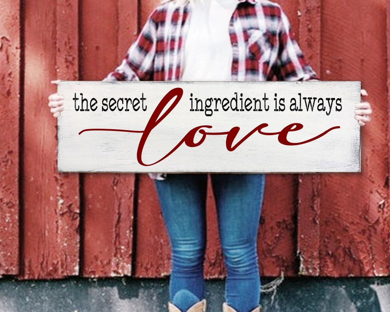 Kitchen Sign, Kitchen Wall Decor, Farmhouse Kitchen, the Secret ...