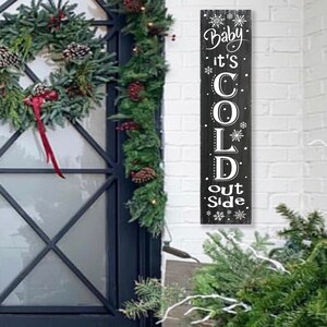 Baby It's Cold Outside - Christmas Porch Decor - Christmas Sign - Wood ...