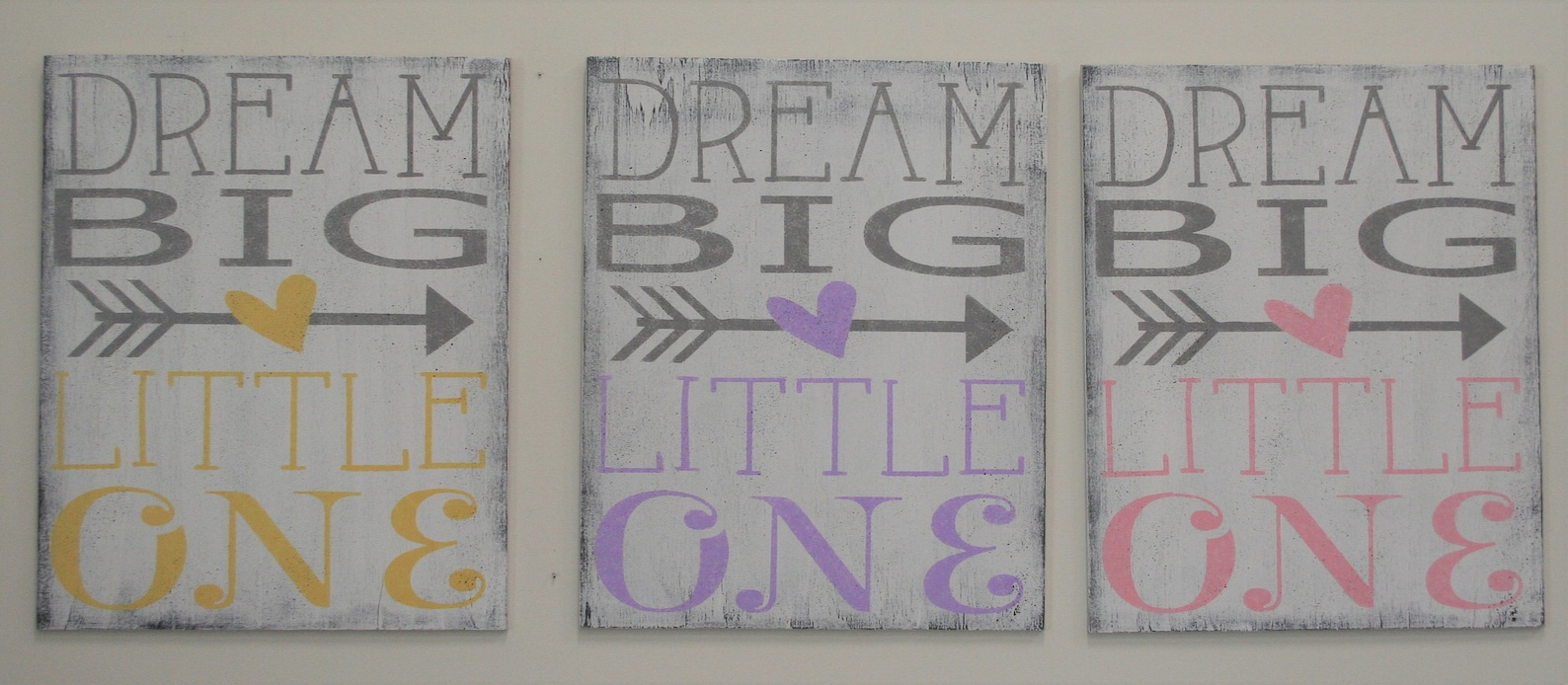 Dream Big Little One Wood Sign Girls Nursery Sign Boys Nursery Sign ...