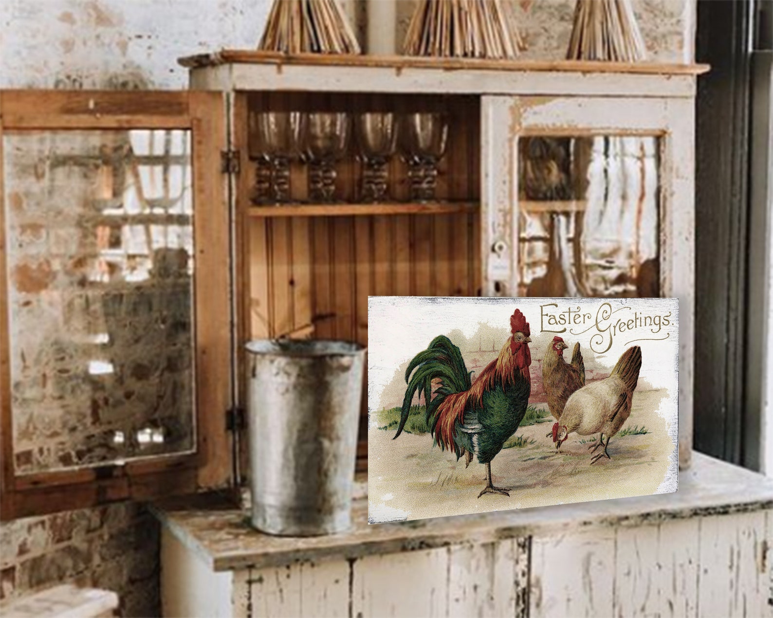 Easter Decor | Easter Greetings | Chicken Decor | Rooster Decor ...