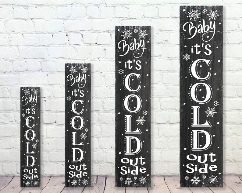 Baby It's Cold Outside Christmas Porch Decor Christmas | Etsy