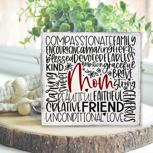 Mothers Day | Gift for Mom | Mom Subway Art | Farmhouse Decor ...