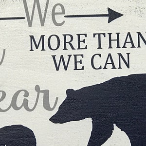 We Love You More Than We Can Bear Wood Sign Boys Nursery Decor ...
