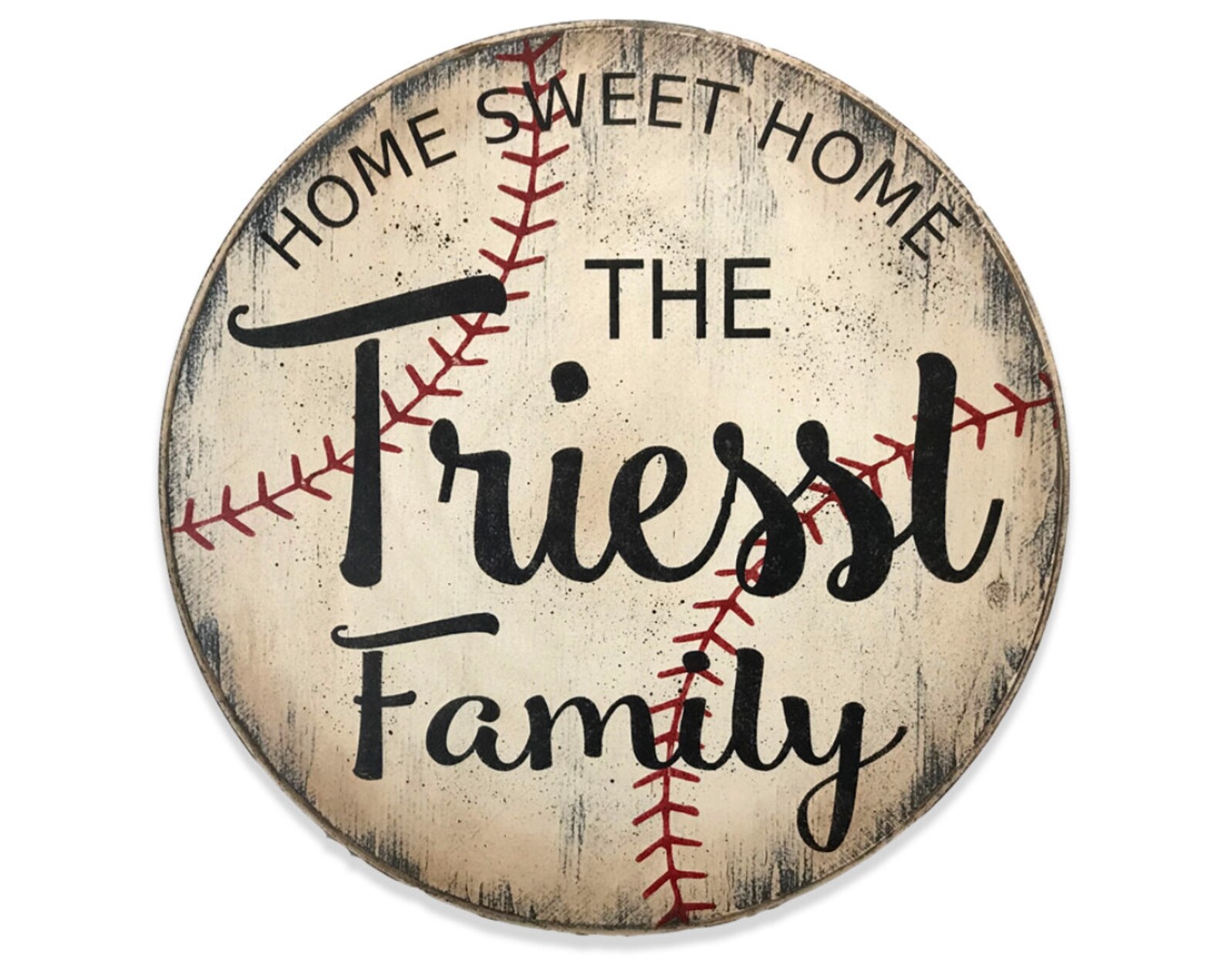 Baseball Sign Home Sweet Home Sign Custom Family Sign - Etsy