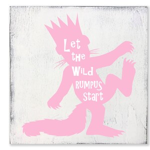 Let the Wild Rumpus Start Nursery Wallhanging Where the Wild Things Are ...