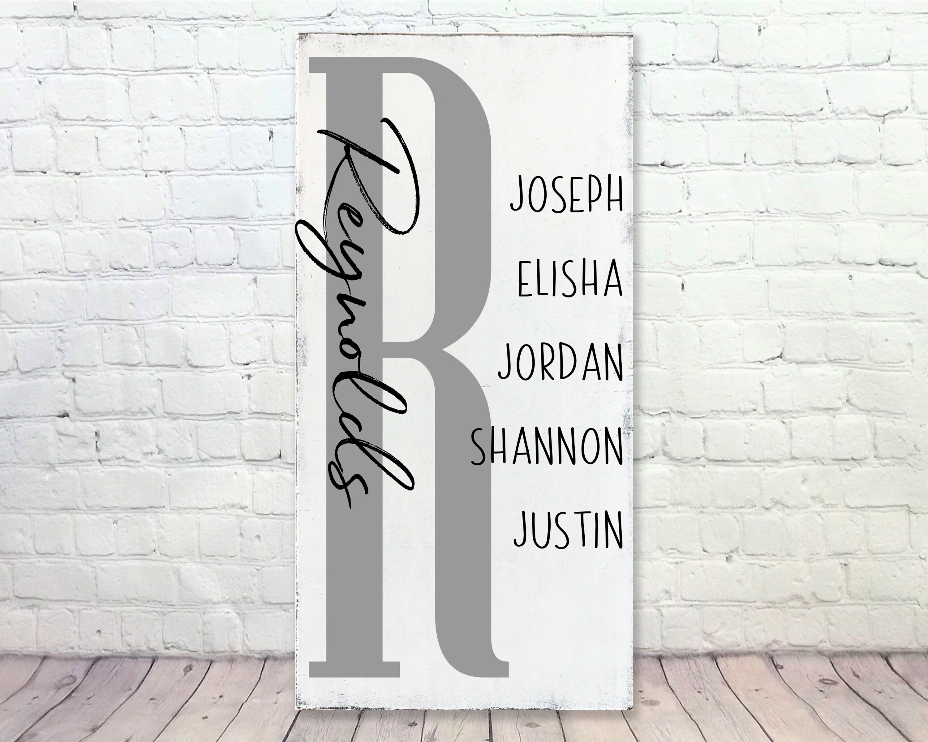 Personalized Sign | Personalized Gift | Anniversary Gift | Initial Sign ...