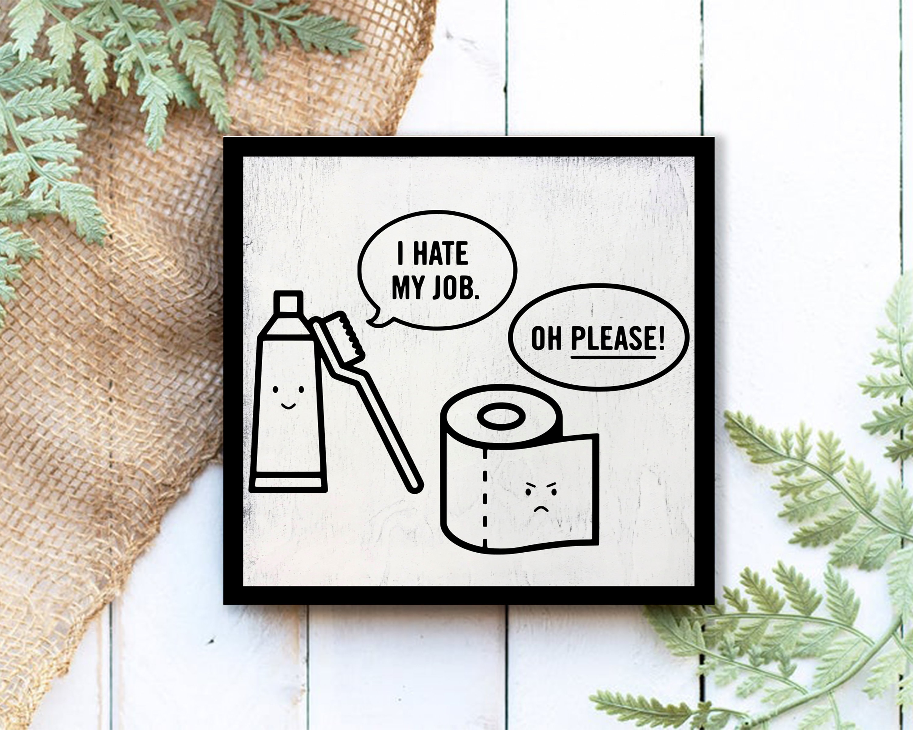 Funny Bathroom Sign Bathroom Sign Farmhouse Bathroom - Etsy