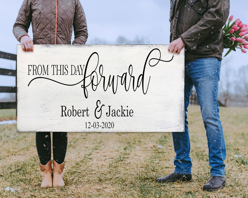 Wedding Sign From This Day Forward Wedding Announcement - Etsy