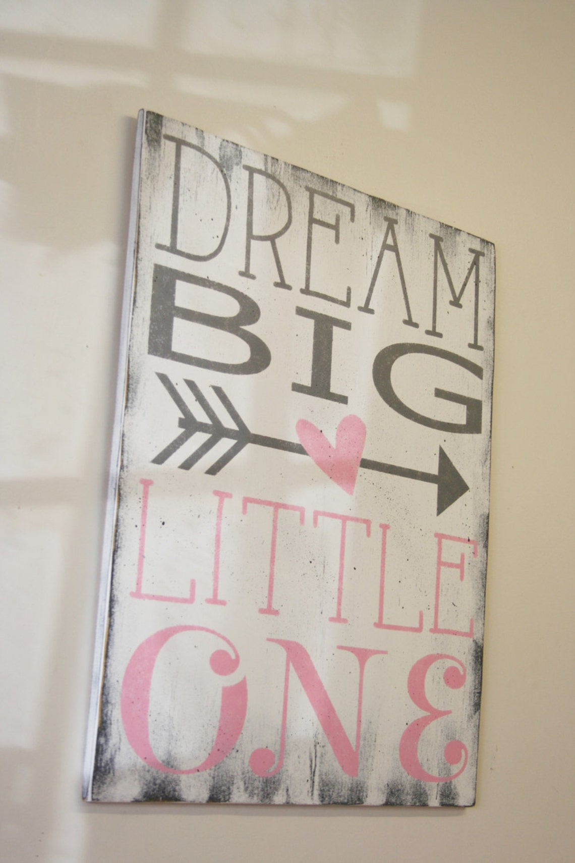 Dream Big Little One Wood Sign Girls Nursery Sign Boys Nursery Sign ...