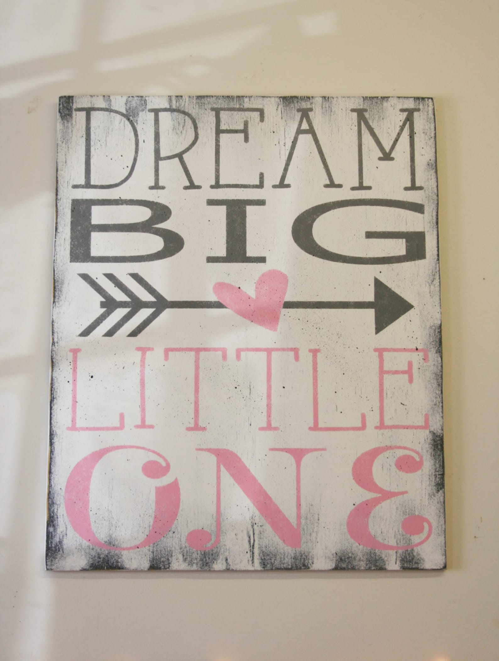 Dream Big Little One Wood Sign Girls Nursery Sign Boys Nursery Sign ...