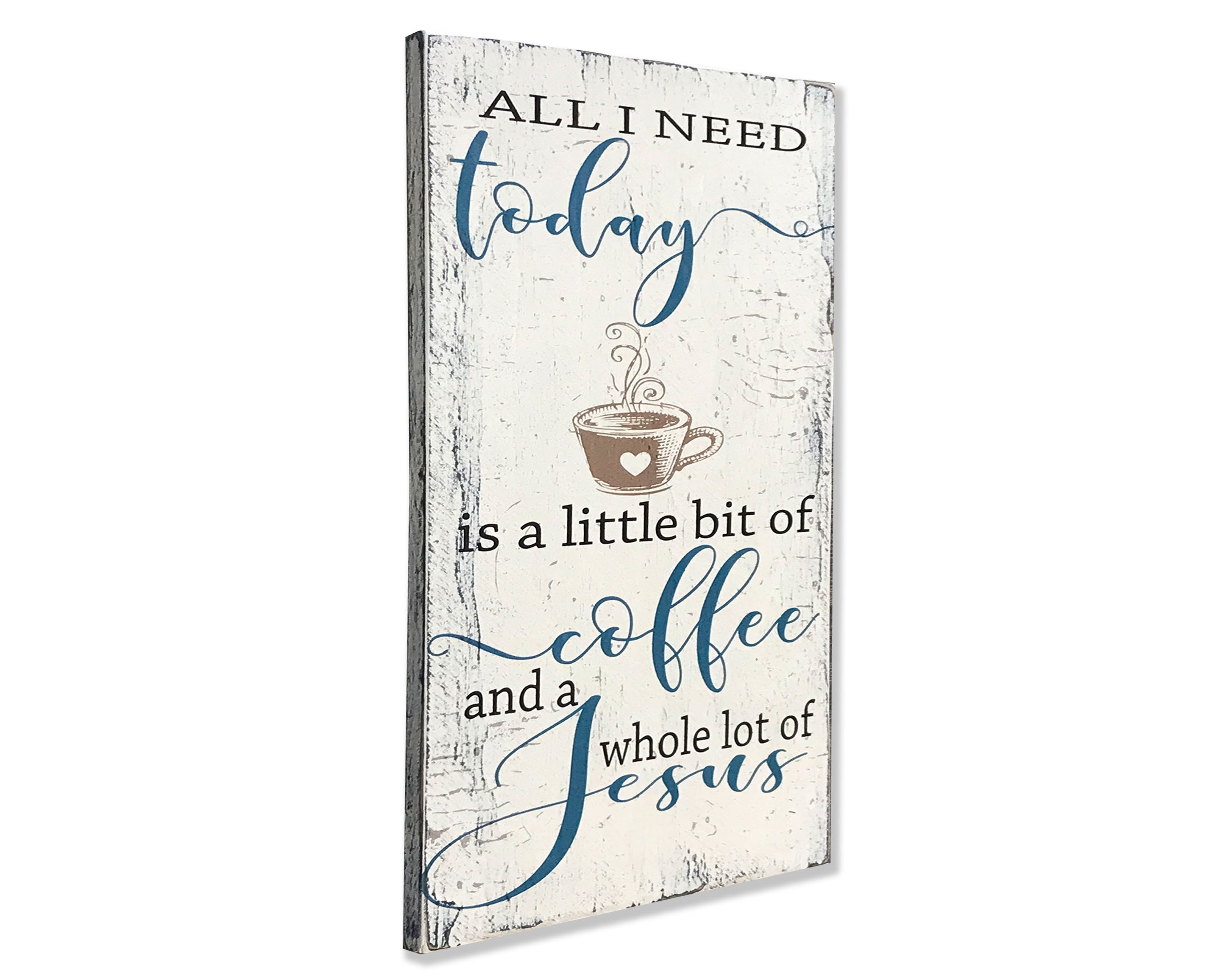 Kitchen Sign | Christian Kitchen | All I Need Today | Coffee and Jesus ...