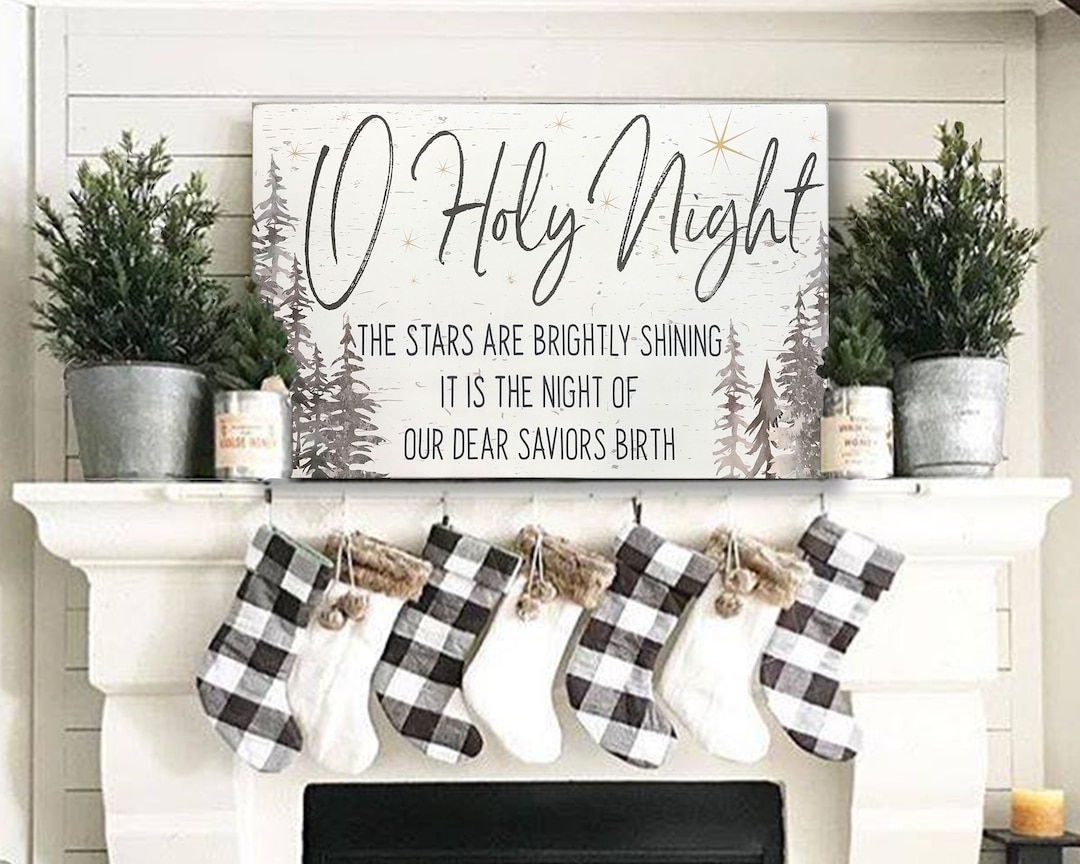 Christmas Decoration O Holy Night Christian Christmas - Etsy