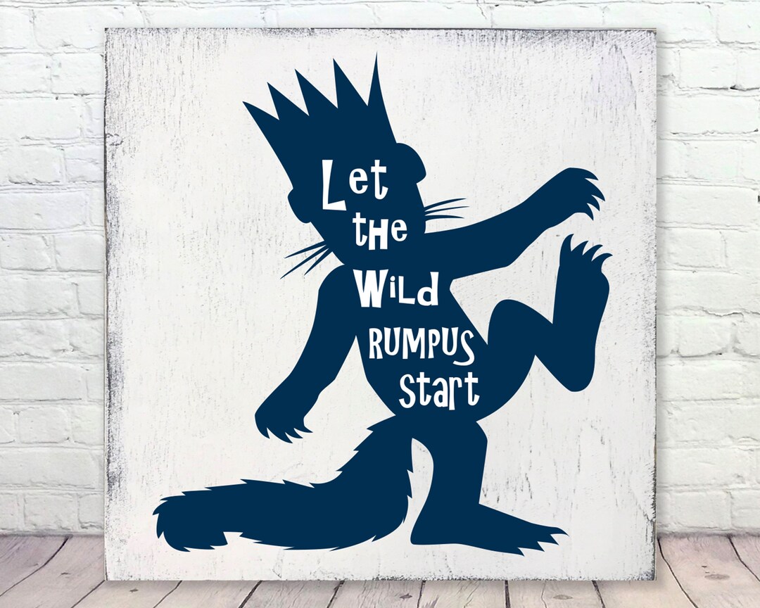 Let the Wild Rumpus Start Nursery Wallhanging Where the Wild Things Are ...