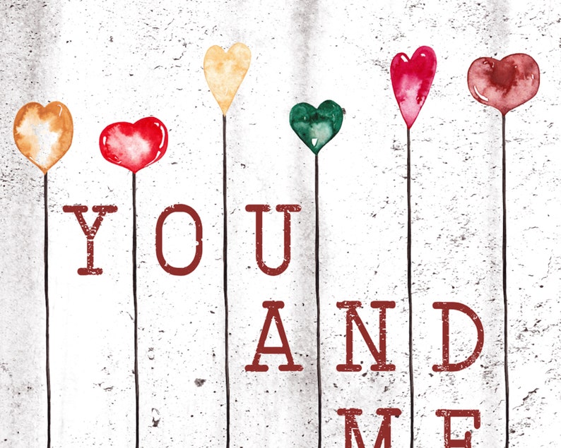 Valentines Day Decor, You and Me, Farmhouse Wall Decor, Gift for Her ...