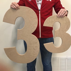 Large Wood Number - Photo Shoot Prop - Kids Birthday - Wood Wall ...